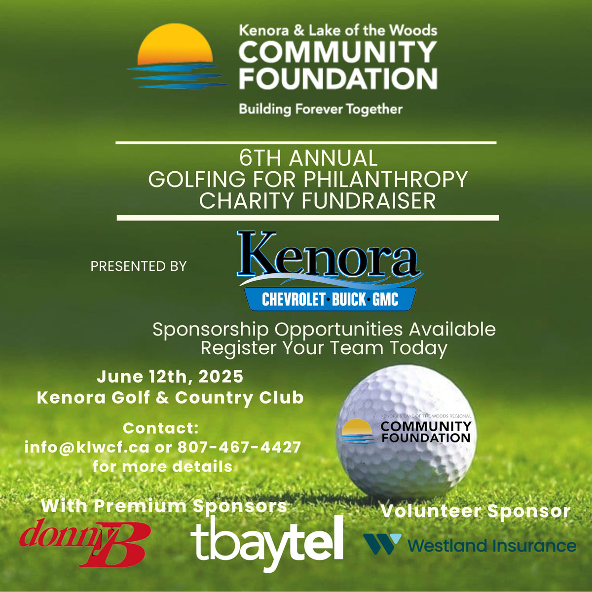 Annual Charity Golf Tournament – Kenora & Lake of the Woods Community ...